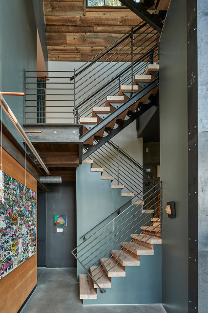 Trolley House - Industrial - Staircase - New York - by Beinfield ...