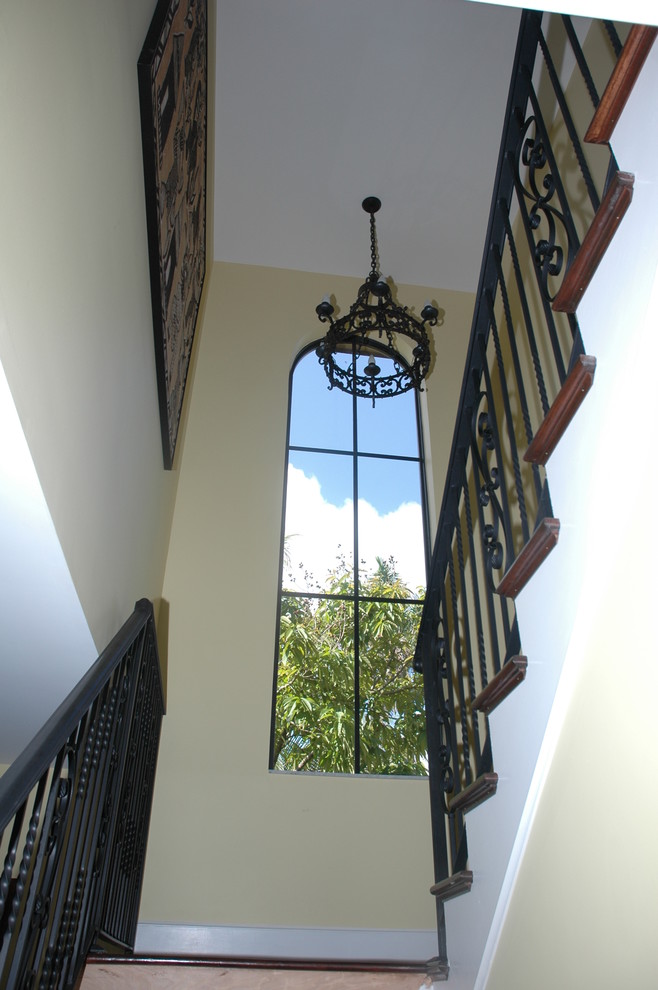 Tuscan House Addition - Mediterranean - Staircase - Miami - by Schachne ...