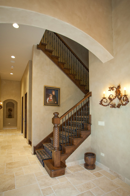 Tuscan Timbers - Traditional - Staircase - Chicago - by Gander Builders ...