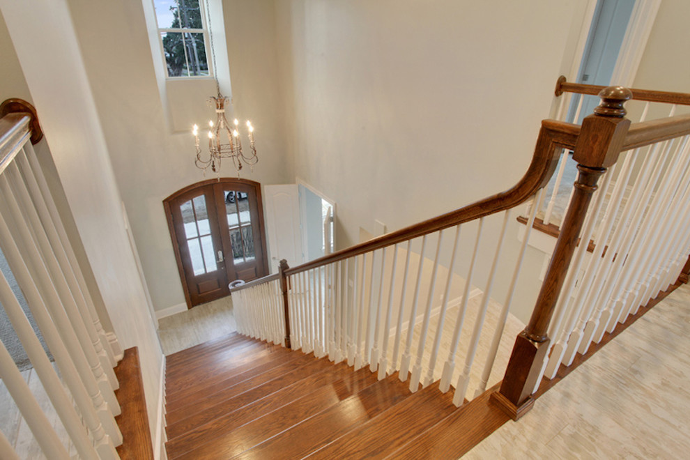 Two-Story Entryway - Traditional - Staircase - New Orleans - by Estess ...
