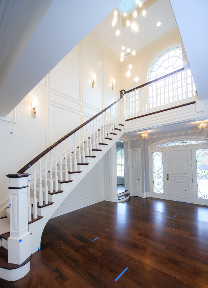 Two-Story Foyer with Palladin Window - Staircase - Chicago - by Schwarz ...