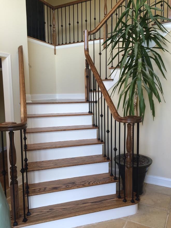 Two Tone Stairs - Traditional - Staircase - New York - by Wood Stairs ...