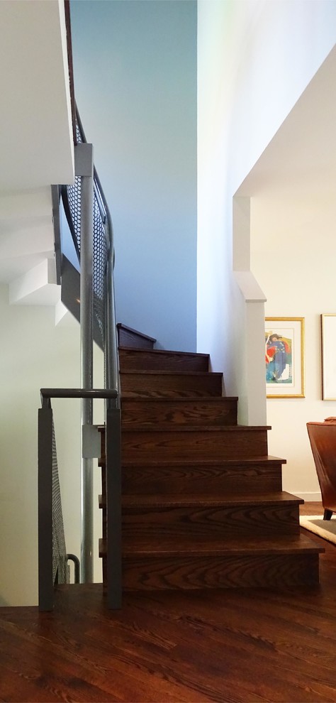 Updated 1970s Townhouse - Modern - Staircase - Minneapolis - by Sarah ...