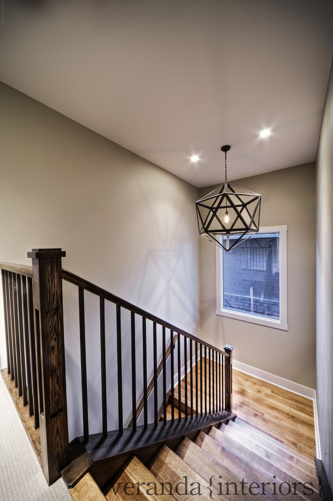 Upper level stair case - Contemporary - Staircase - Calgary - by ...