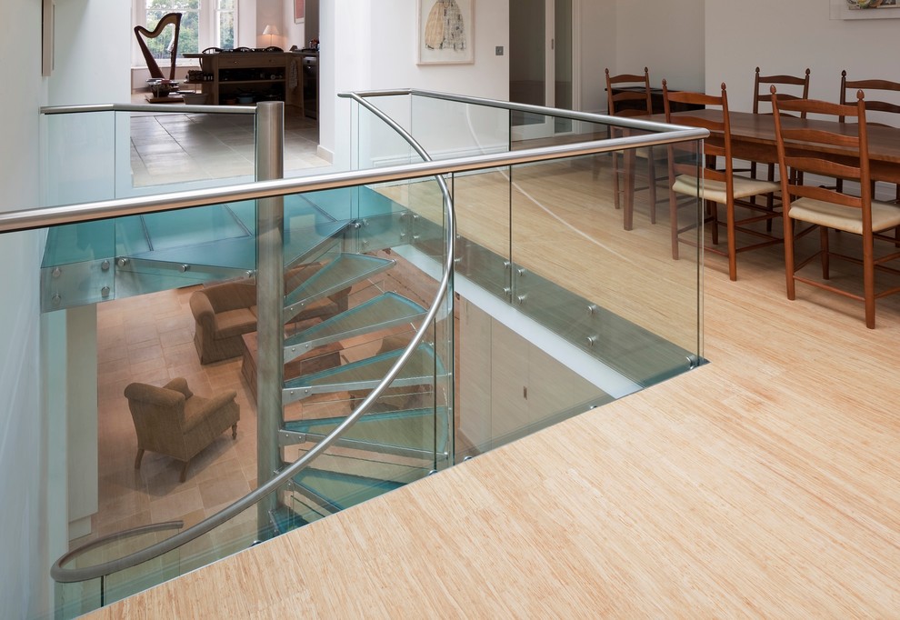 Upper Mall - Spiral Stairs Glass - Modern - Staircase - London - by ...