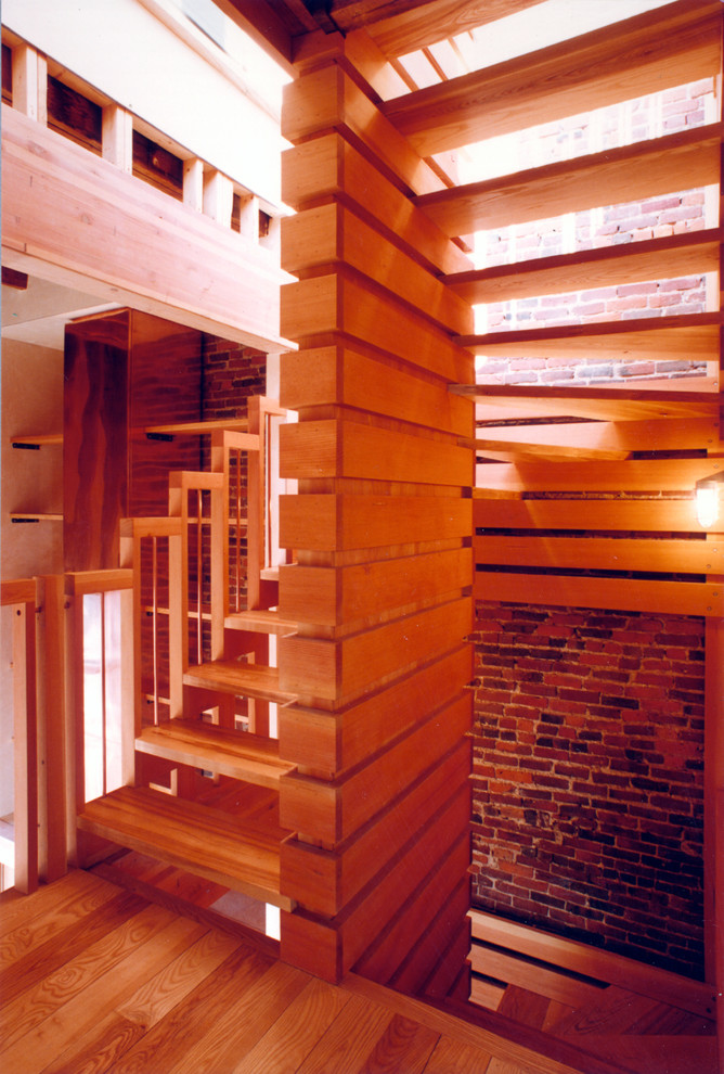 URBAN AERIE - Craftsman - Staircase - Boston - by Hickox Williams ...