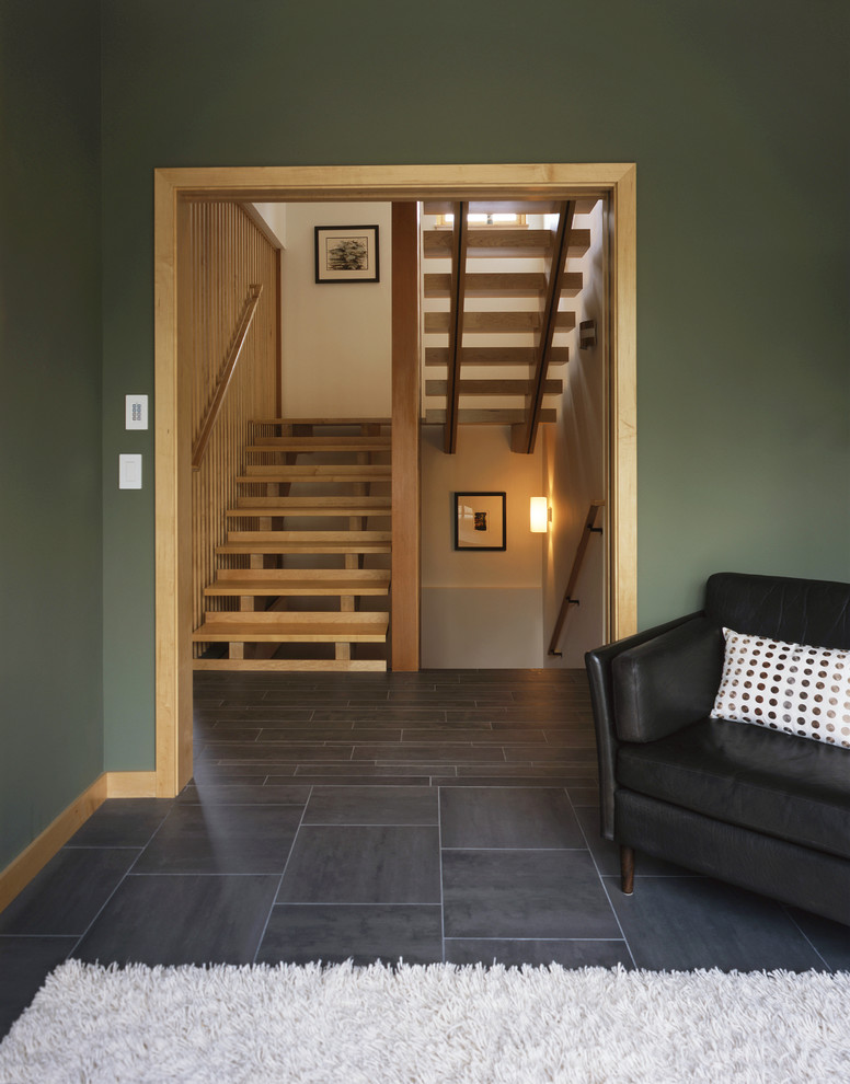 Urban Infill - Contemporary - Staircase - Minneapolis - by Quartersawn ...