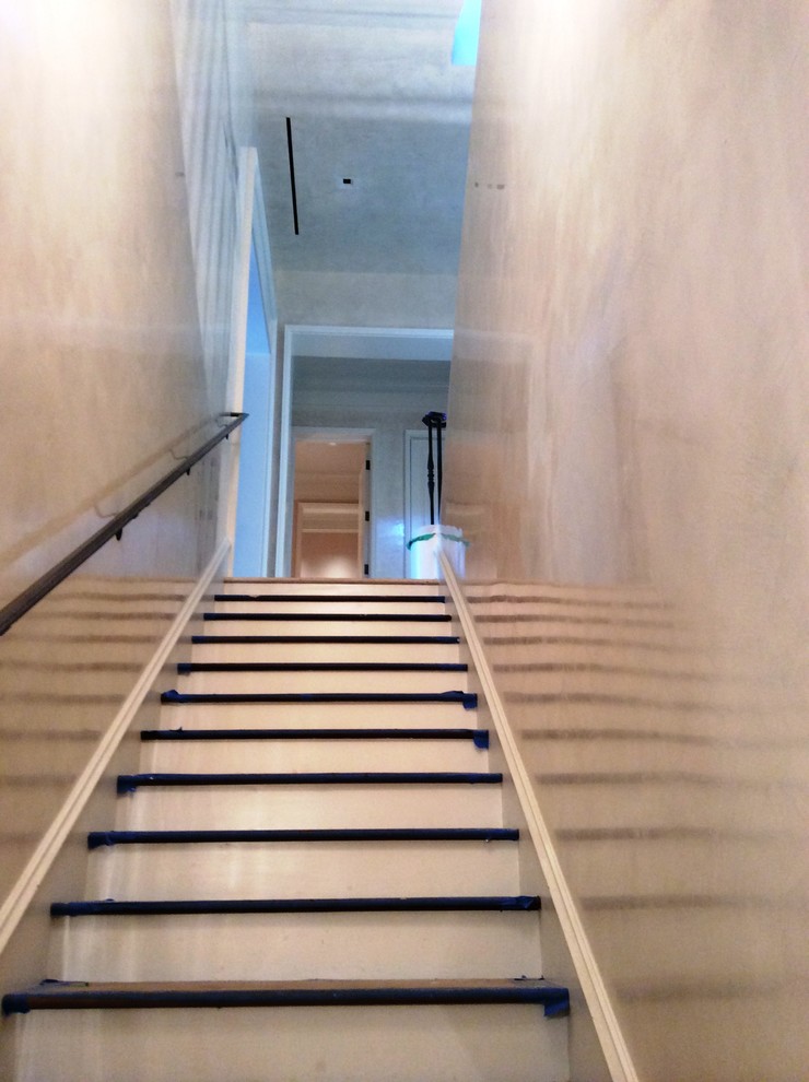 Venetian plaster on stairs - Contemporary - Staircase - Miami - by ...