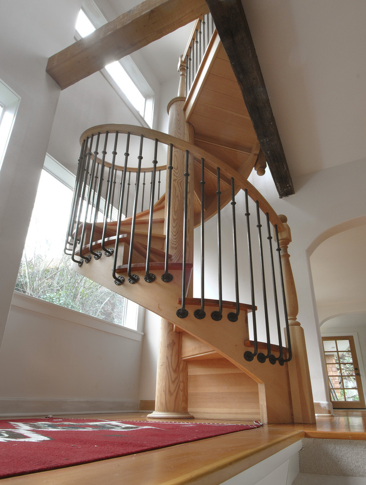 Vintage Spiral - Traditional - Staircase - Seattle - by Gauge Design ...