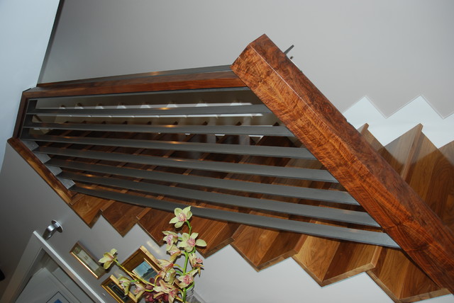 Walnut stairs - Modern - Staircase - San Francisco - by Paradigm Custom ...