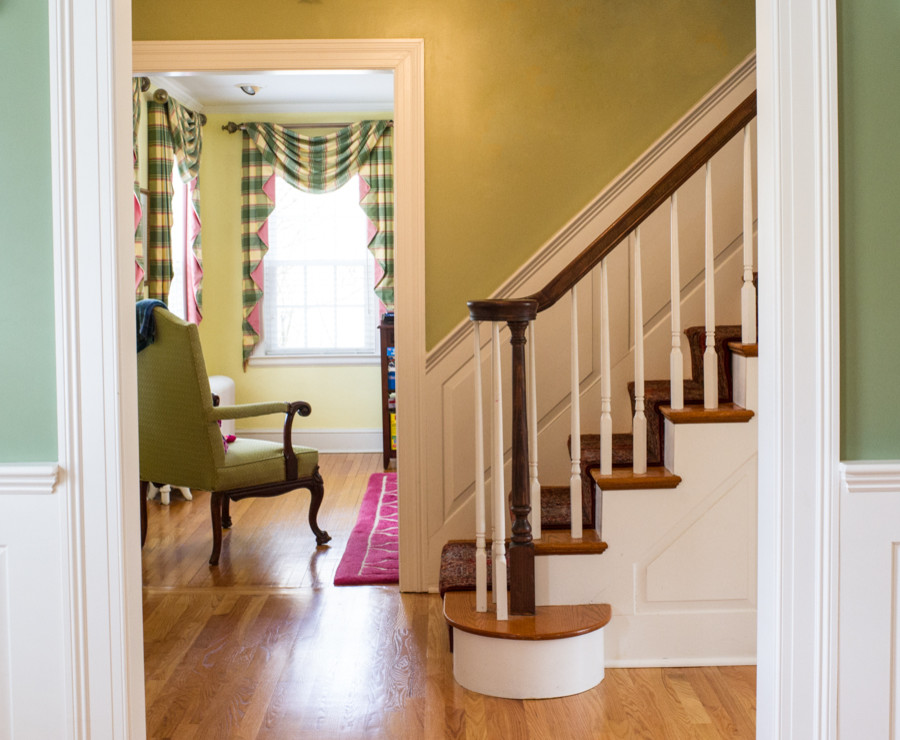 Wellesley Colonial Design and Remodel - Traditional - Staircase ...