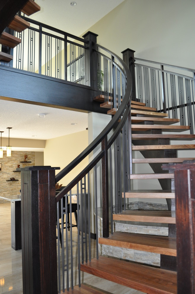 Wenge Freestanding Center Stringer with Cumaru Treads - Craftsman ...