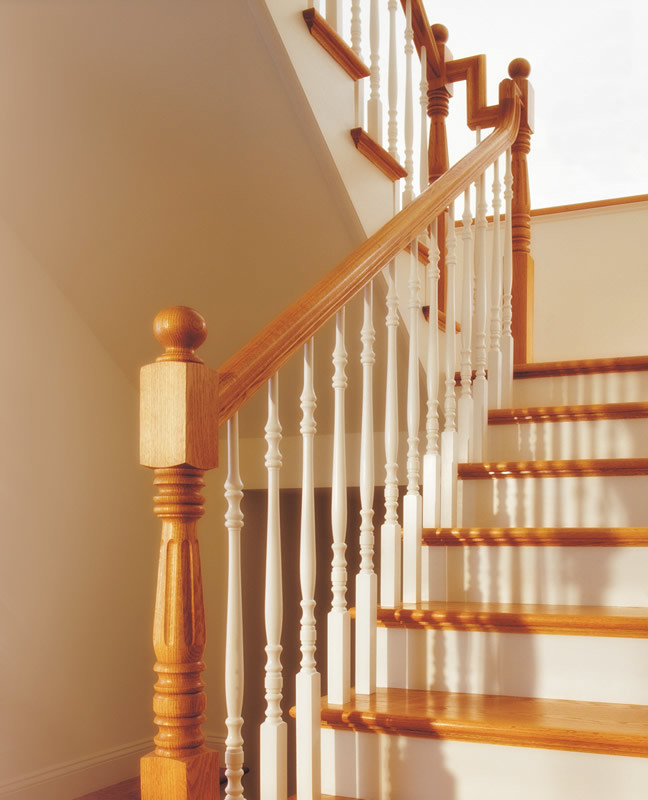 Wood Balusters - Traditional - Staircase - Chicago - by Custom Hardwood ...