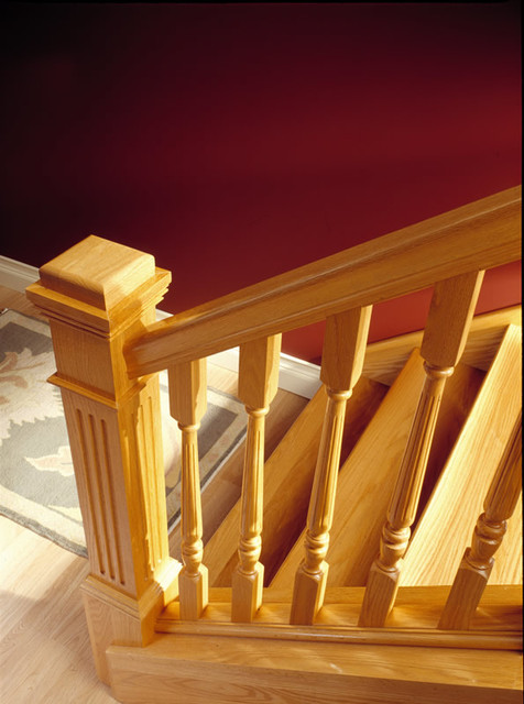 Wood Balusters - Traditional - Staircase - Chicago - by Custom Hardwood ...