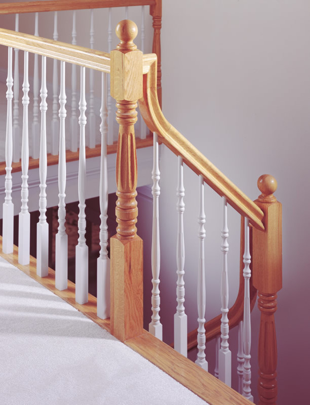 Wood Balusters - Traditional - Staircase - Chicago - by Custom Hardwood ...