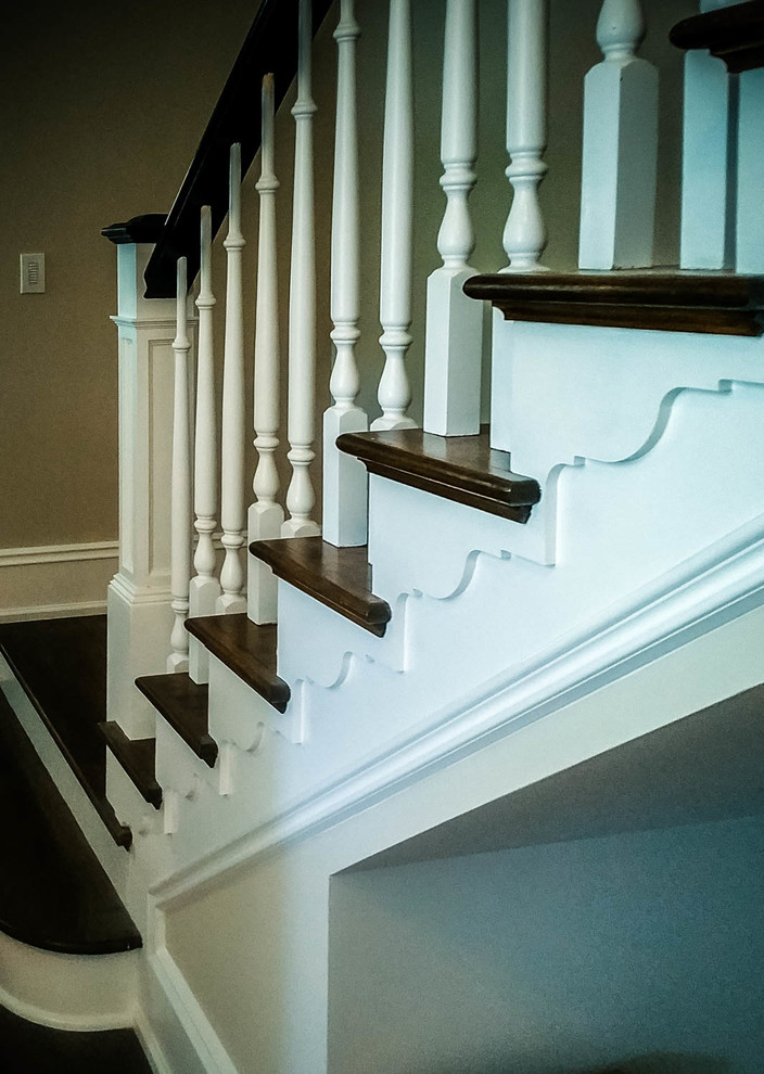 Wood Handrail System - Craftsman - Staircase - Atlanta - by Southern ...