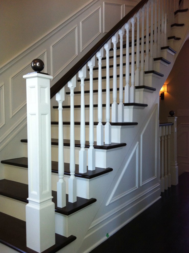 Wood Railing - Traditional - Staircase - Montreal - by Spanish ...