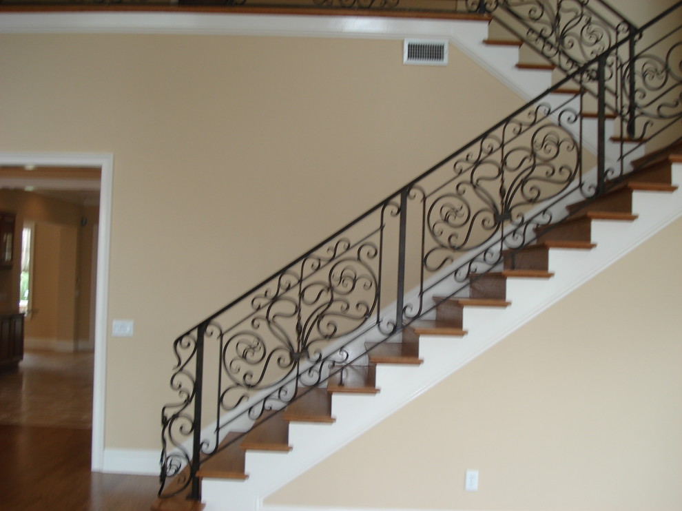 Wrought Iron Handrail - Mediterranean - Staircase - Tampa - by Vasquez ...