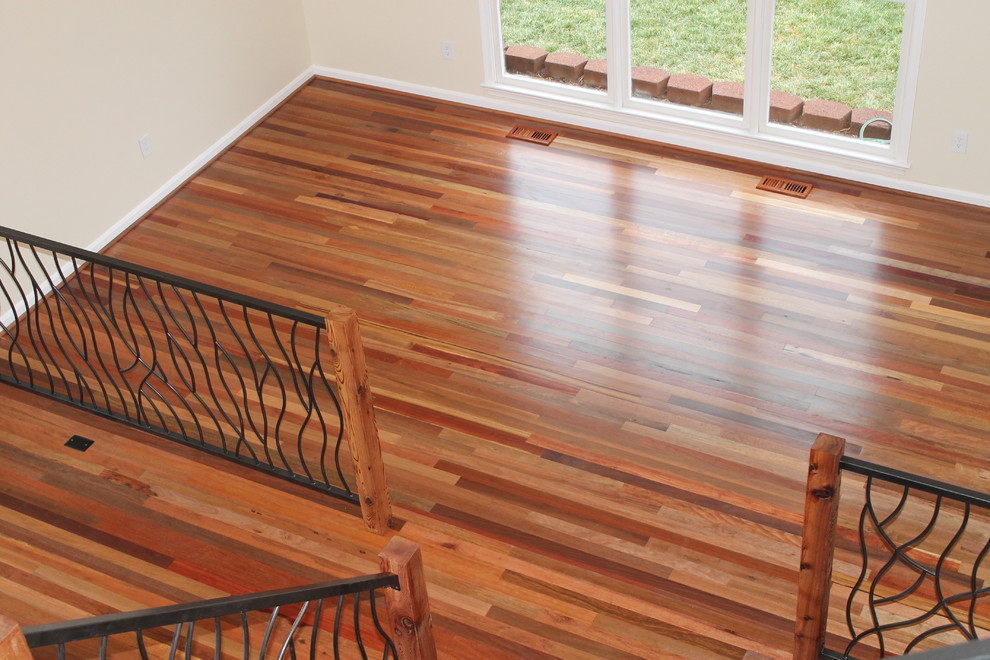 Wrought Iron Railing Artisan Bent Design - Traditional - Staircase ...