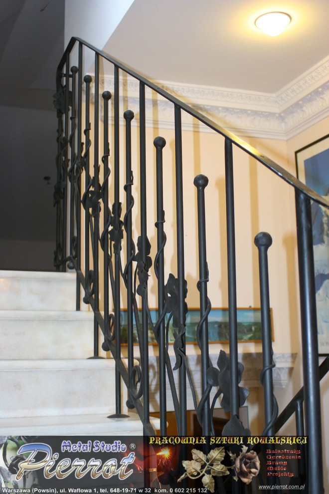 Wrought iron railing - balustrada kuta - 35 - Traditional - Staircase - Other - by Pracownia ...