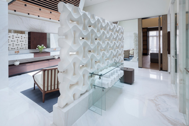 Marble wall partition for bathroom interiors | Casa Toscan by ...