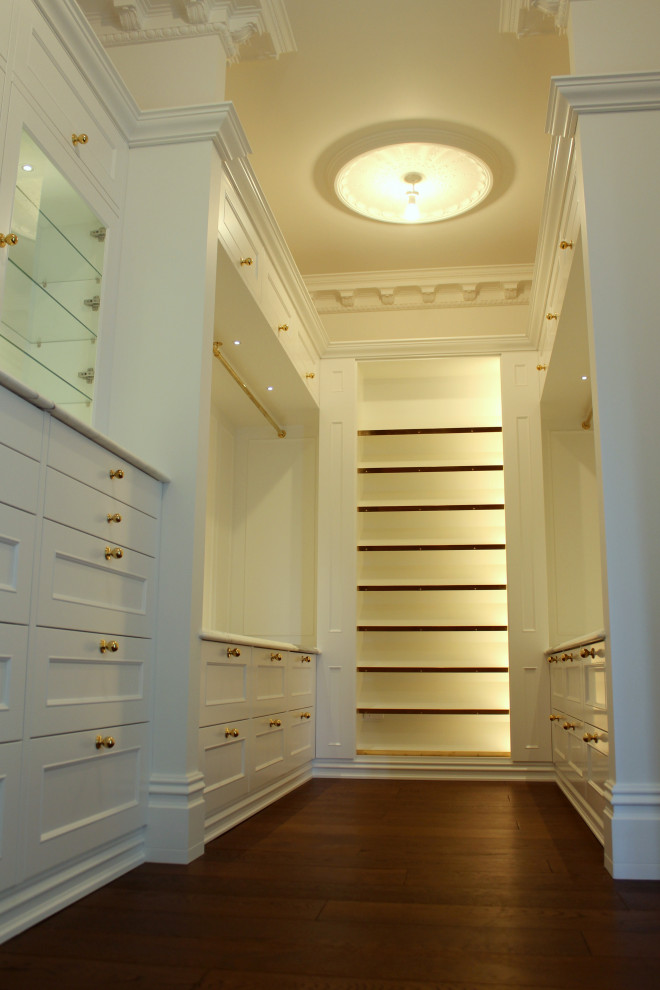 Luxury wardrobe, bespoke banister and handrails and window mouldings ...