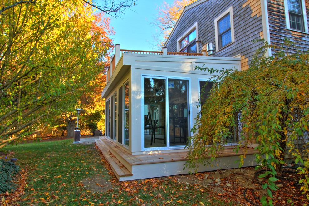 3 Season Addition with Roof Deck - Farmhouse - Sunroom - Boston - by ...