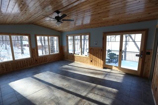 Addition w/ Cedar Interiors & Heated Floor - Craftsman - Sunroom ...