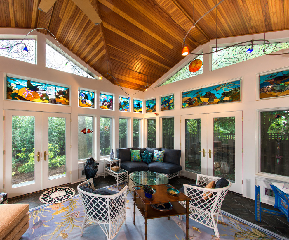 Bethesda Split Level Transformation - Contemporary - Sunroom - DC Metro ...