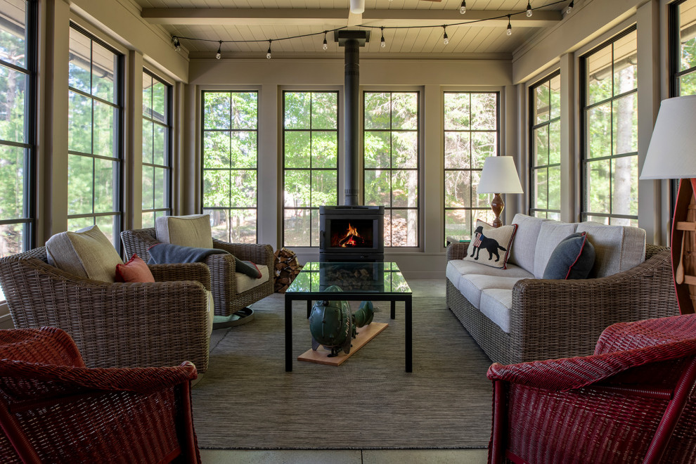 Camp Cabin - Rustic - Sunroom - Minneapolis - by Rehkamp Larson ...