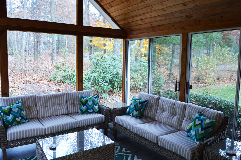 Chic in Simsbury - Transitional - Sunroom - Bridgeport - by Design by ...