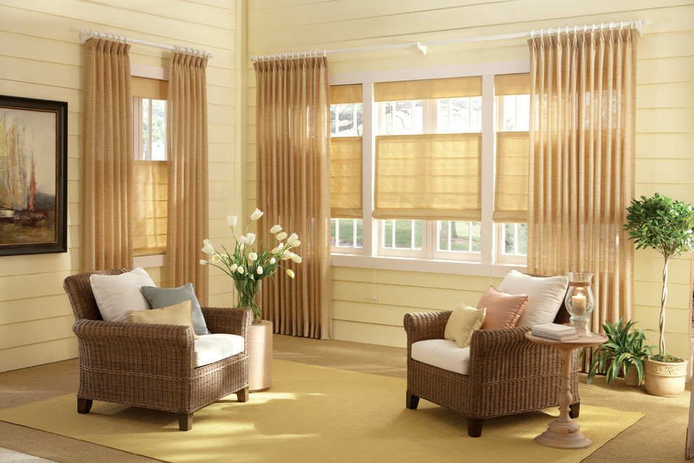 Drapery & Roman Shades - Sunroom - San Francisco - by World Class ...