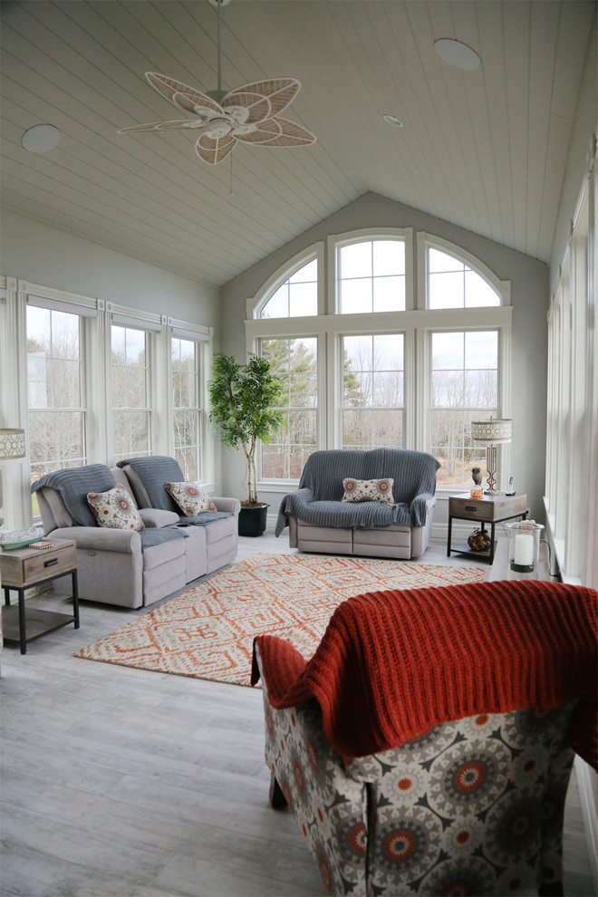Eastern White Pine Craftsman Interior - Traditional - Sunroom ...