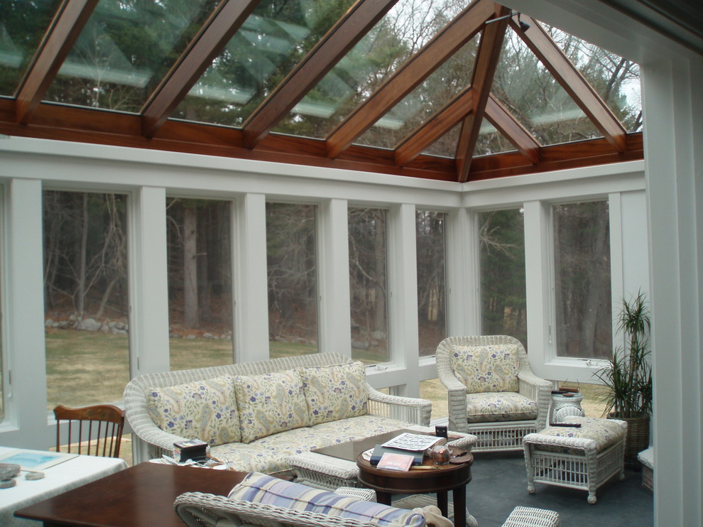Elegant Conservatory - Contemporary - Sunroom - Boston - by Sunspace ...