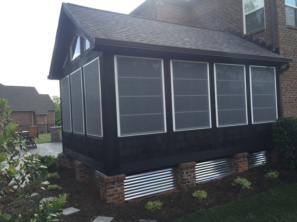 EzeBreeze and Cedar Three Season Room - Transitional - Sunroom ...