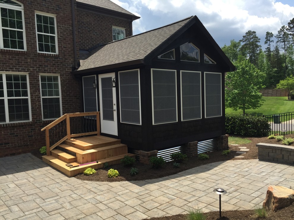 EzeBreeze and Cedar Three Season Room - Transitional - Sunroom ...