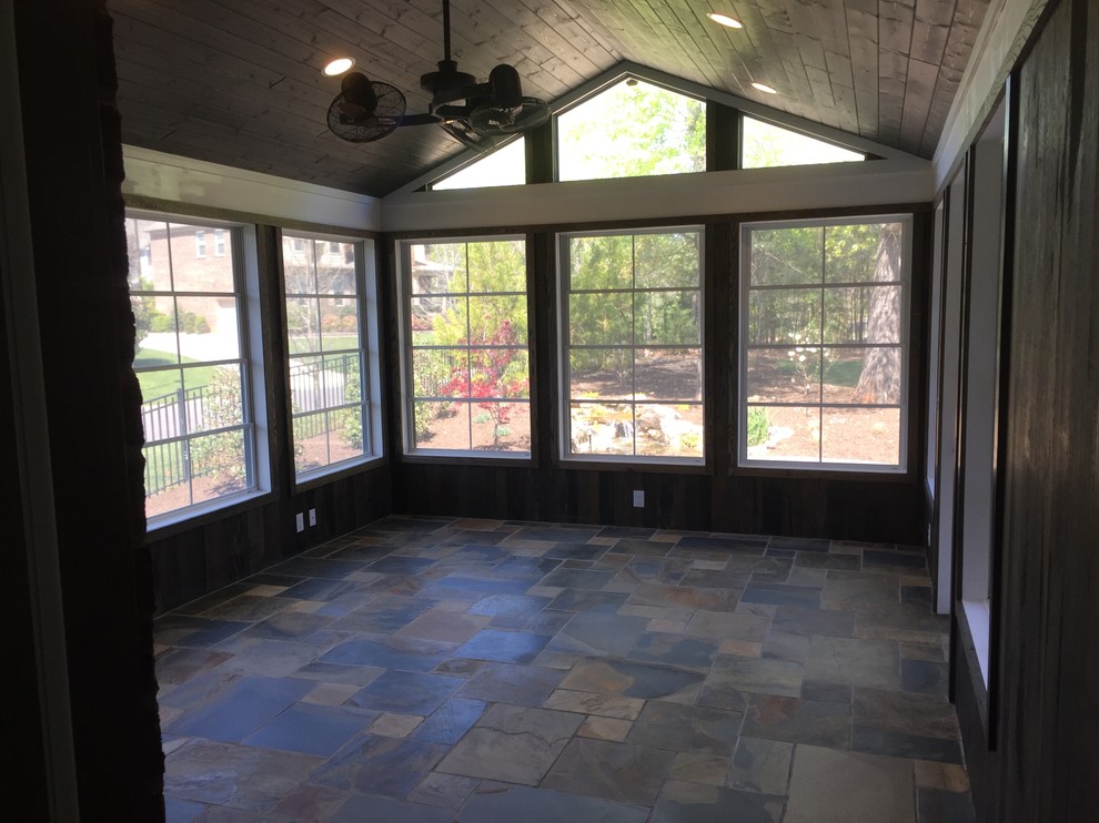 EzeBreeze and Cedar Three Season Room - Transitional - Sunroom ...