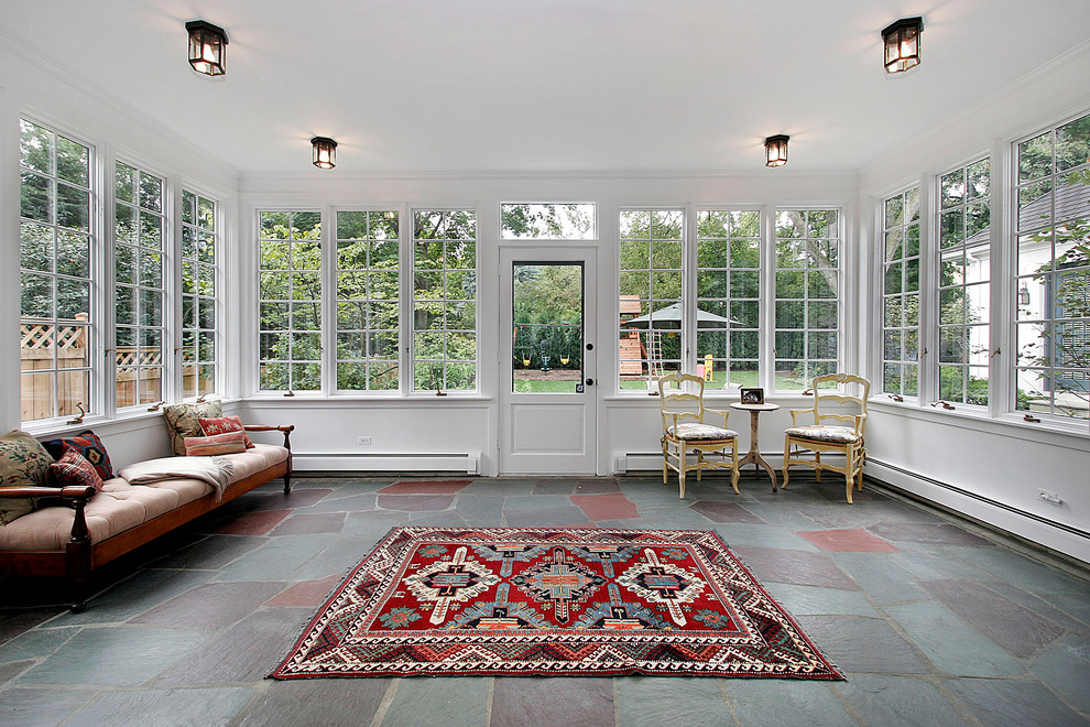 Flagstone Sun Room - Traditional - Sunroom - Philadelphia - by Larkin ...