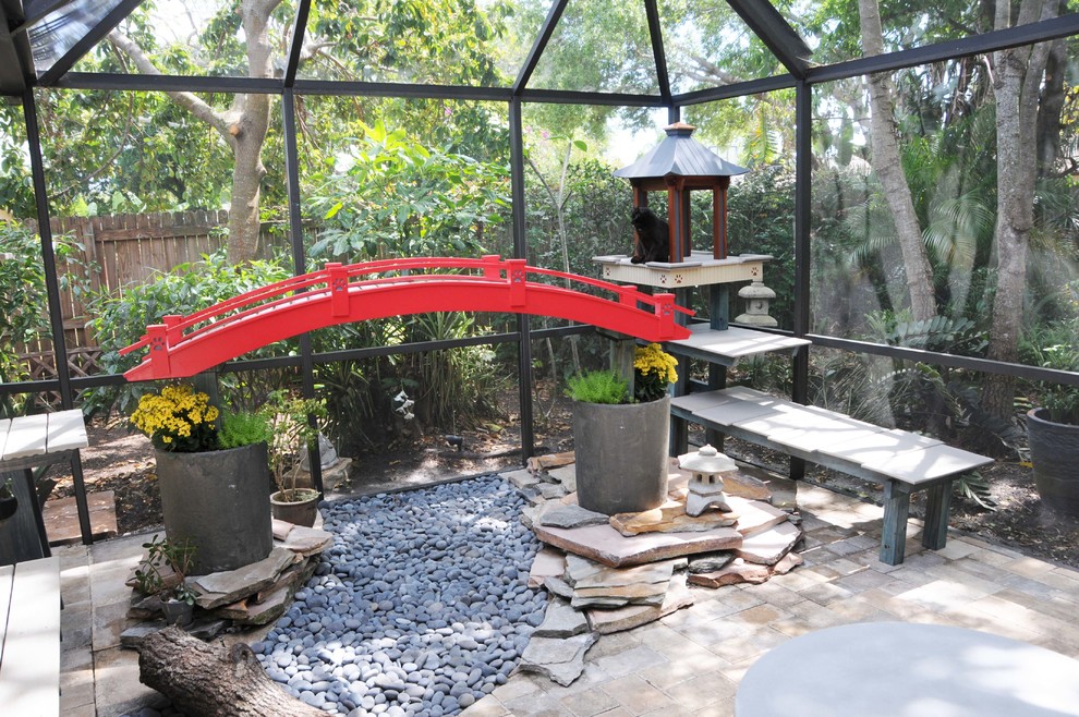 Florida Catio renovation - Asian - Sunroom - Orlando - by Square Paws ...