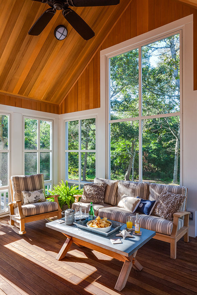 Four Season Sunroom- Wychmere Rise - Custom Cape Cod Home - Beach Style ...