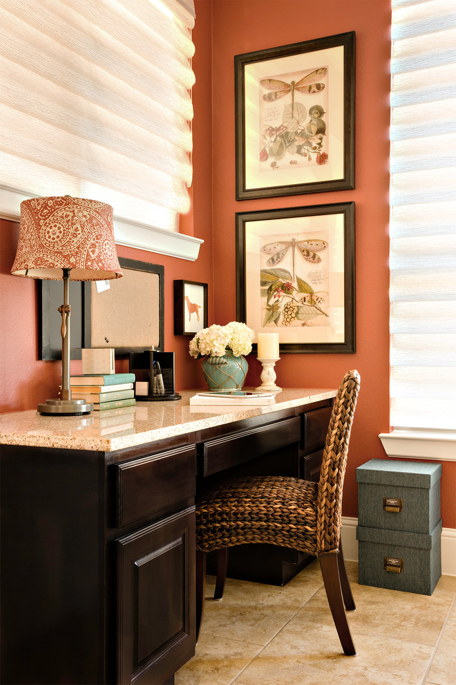 Fulshear Traditional Sunroom Desk Area - Traditional - Sunroom ...