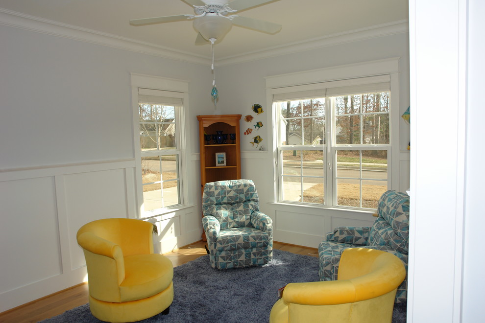 Funky beach coffee shop room - Craftsman - Sunroom - Raleigh | Houzz