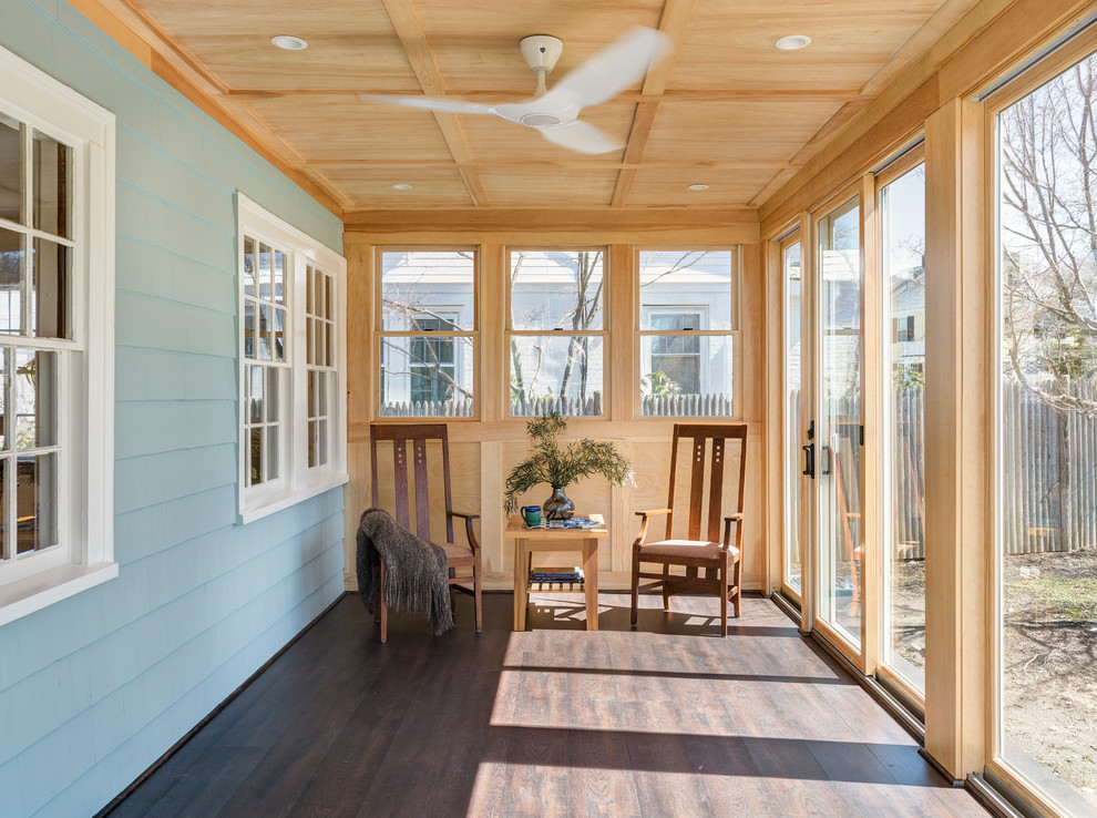 Hosting Haven Meets Artistic Angles - Transitional - Sunroom - Boston ...