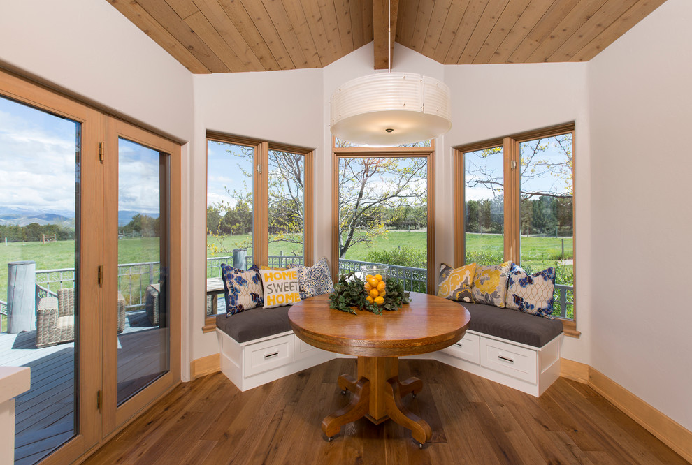 Juniper Tree Ranch Breakfast nook - Modern - Sunroom - Albuquerque - by ...