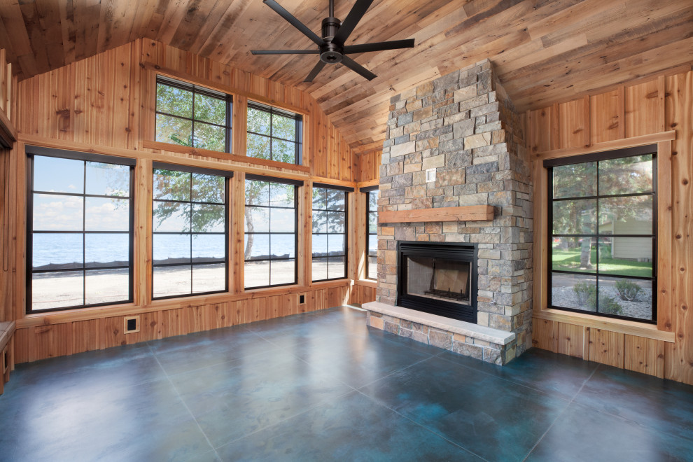 Lake Home - Rustic - Sunroom - Other - by Radiant Homes | Houzz