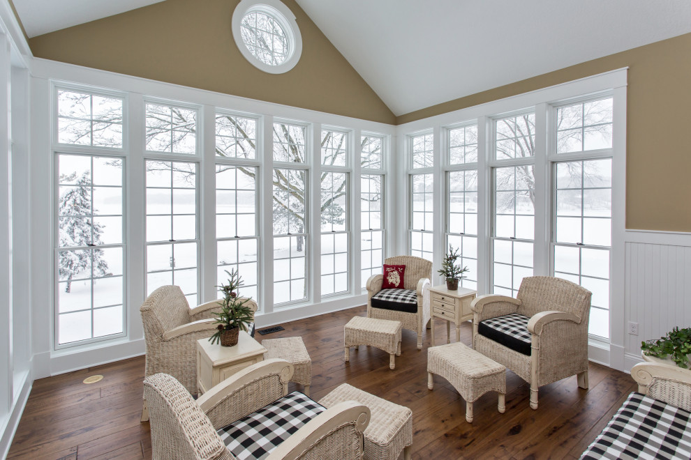 Lake House in Winter - Sunroom - Other - by Strahan Construction | Houzz