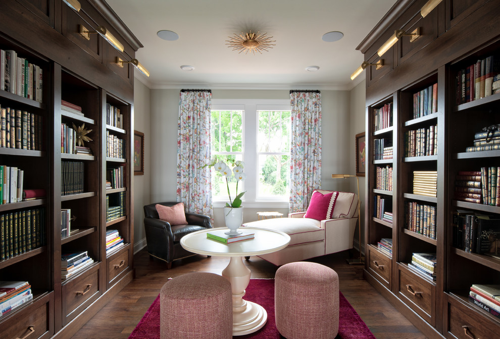 Library | East Coast Shingle Style Home - Traditional - Sunroom ...