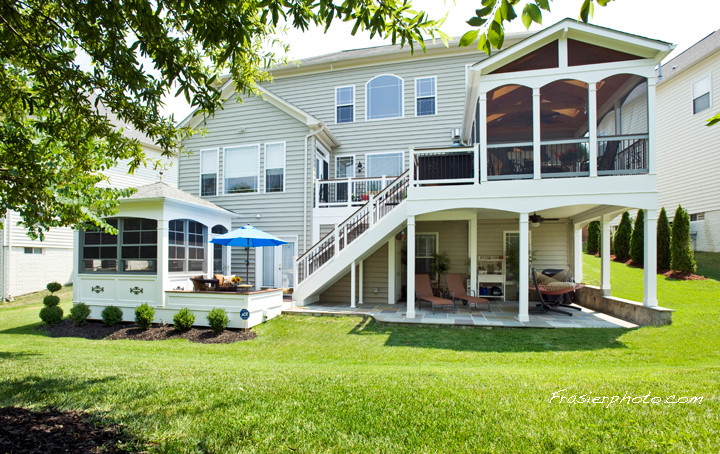 Lorton Screen Porch & Hot Tub Gazebo - Traditional - Sunroom - DC Metro ...