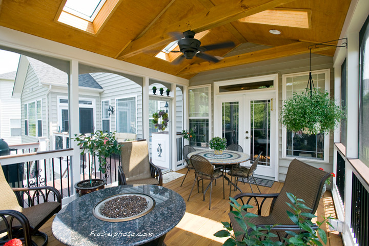 Lorton Screen Porch & Hot Tub Gazebo - Traditional - Sunroom - DC Metro ...