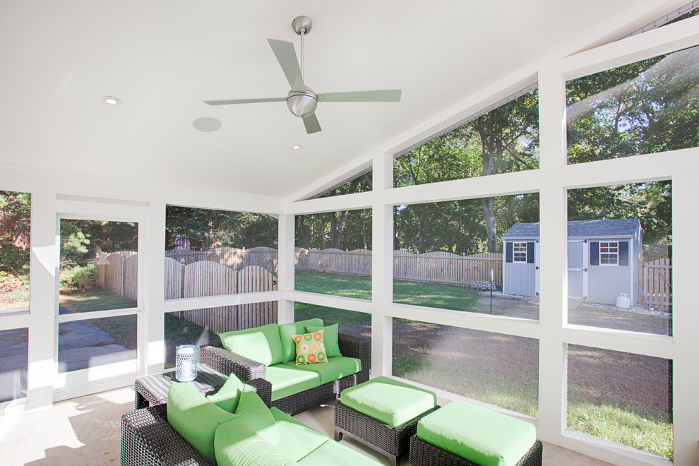 Modern Colonial Makeover - Midcentury - Sunroom - Philadelphia - by ...